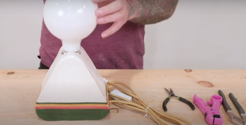 DIY Ceramic Lamp | How To Guide from Color Cord Company