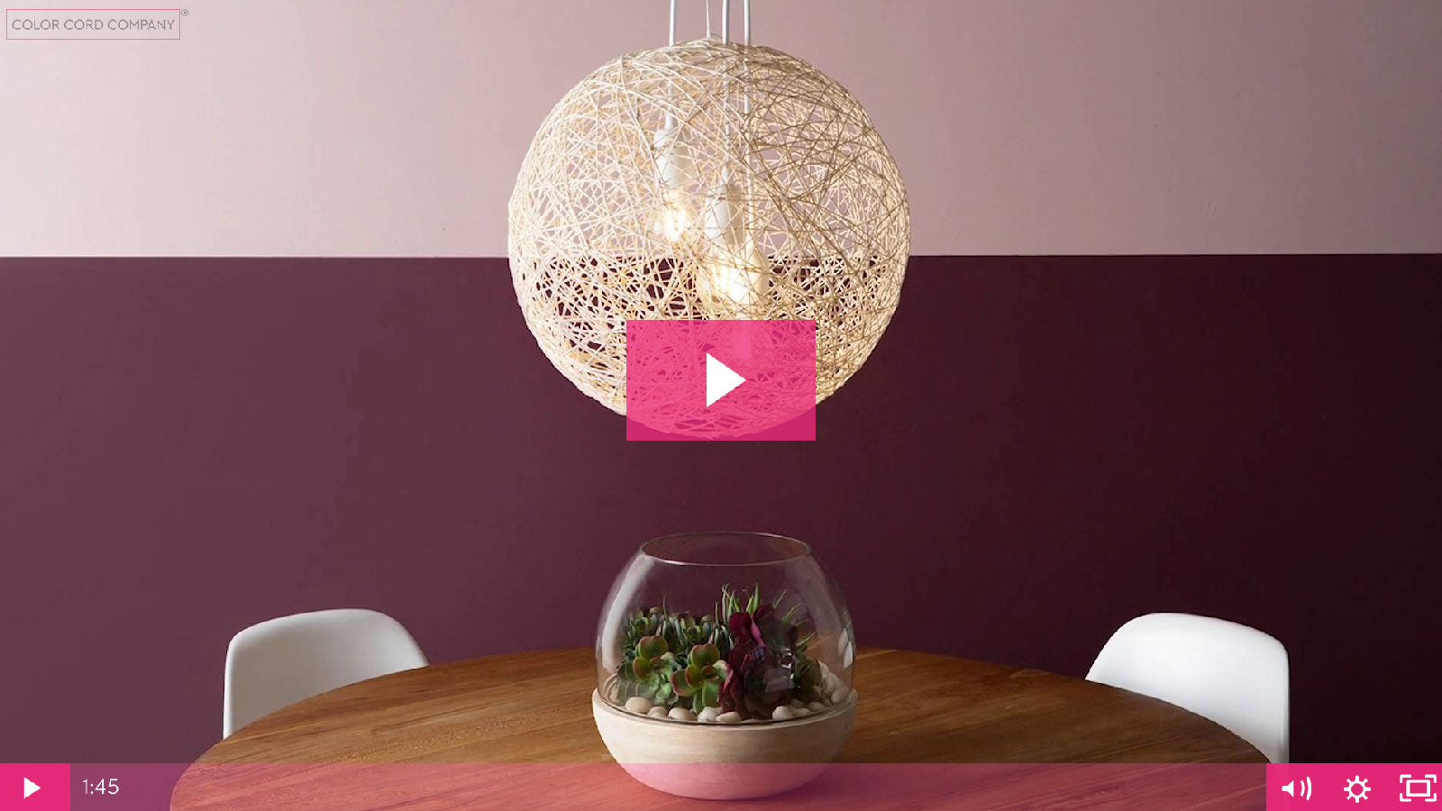 DIY String Ball Chandeliers | DIY Color Cord Project