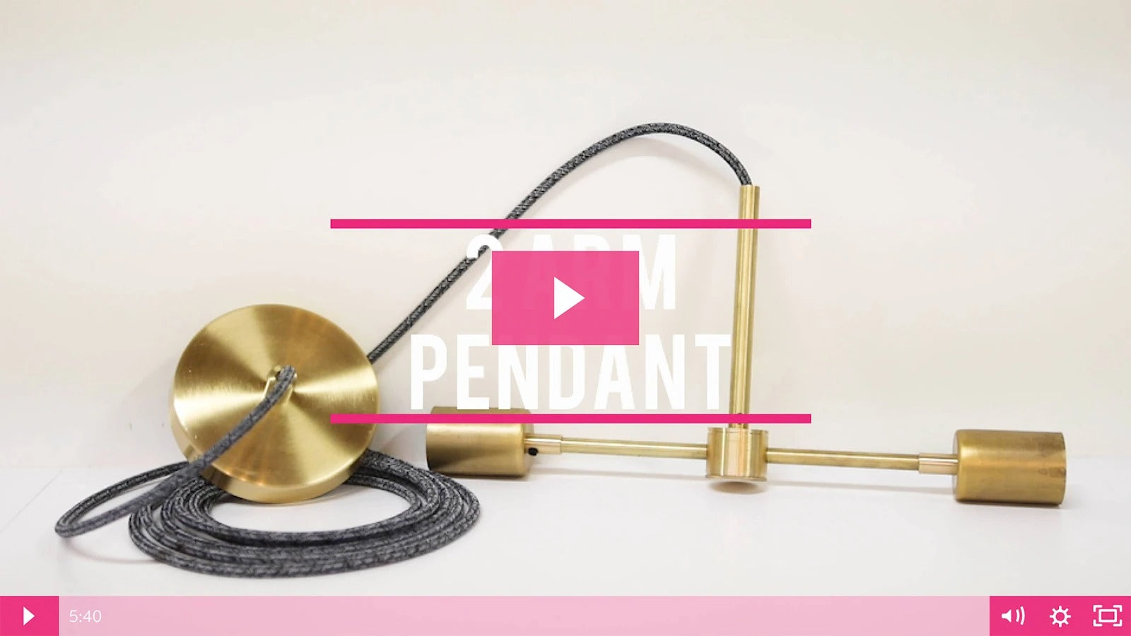 2 Arm Pendant Kit | All-in-One | Shop Color Cord Company