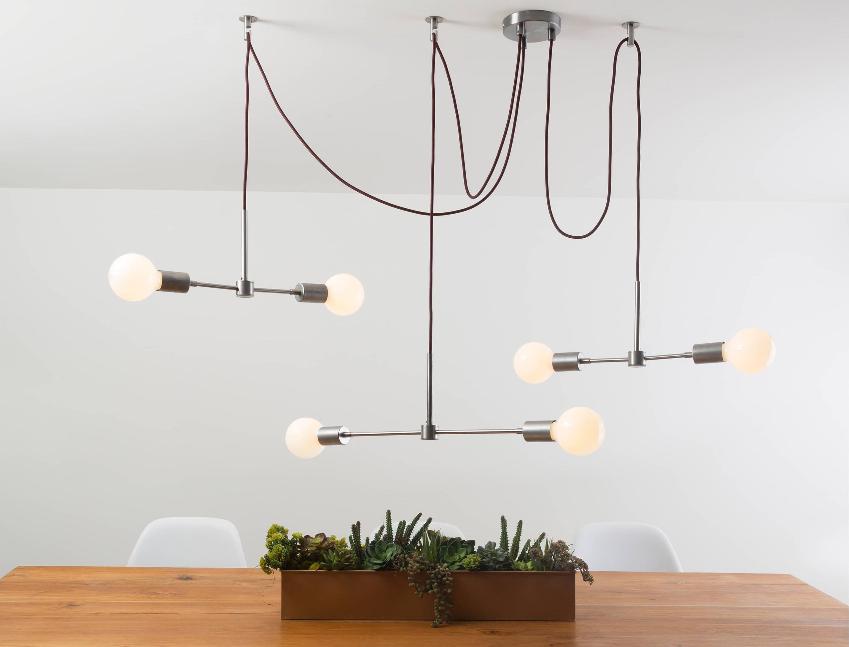 Three Light Pendant Canopy | Design Your Own Lighting – Color Cord Company