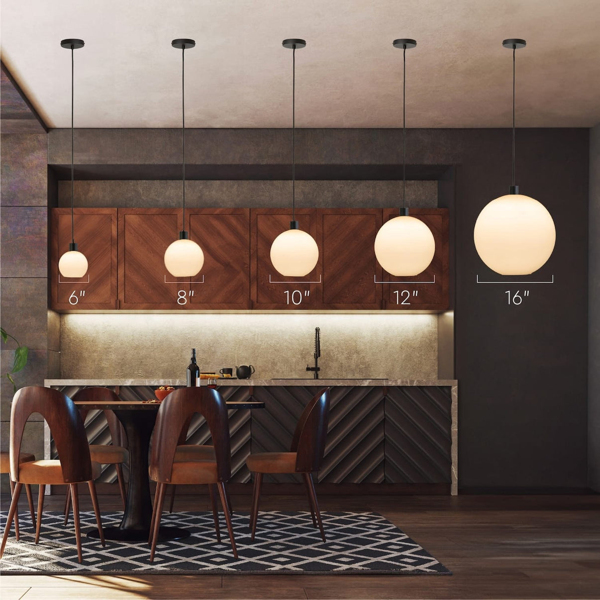 16-Inch Acrylic Globe Lampshade | Shop Color Cord Company