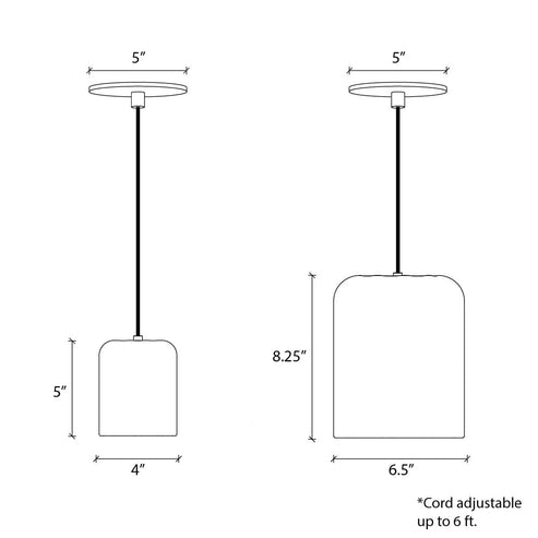 Contemporary Hanging Light Fixture | Color Cord Company
