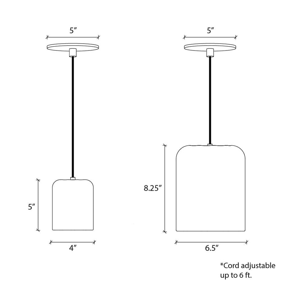 Contemporary Hanging Light Fixture | Color Cord Company