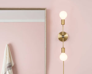 Double-Arm Duo Plug-in Sconce | Shop Plug-In Light Fixtures – Color ...