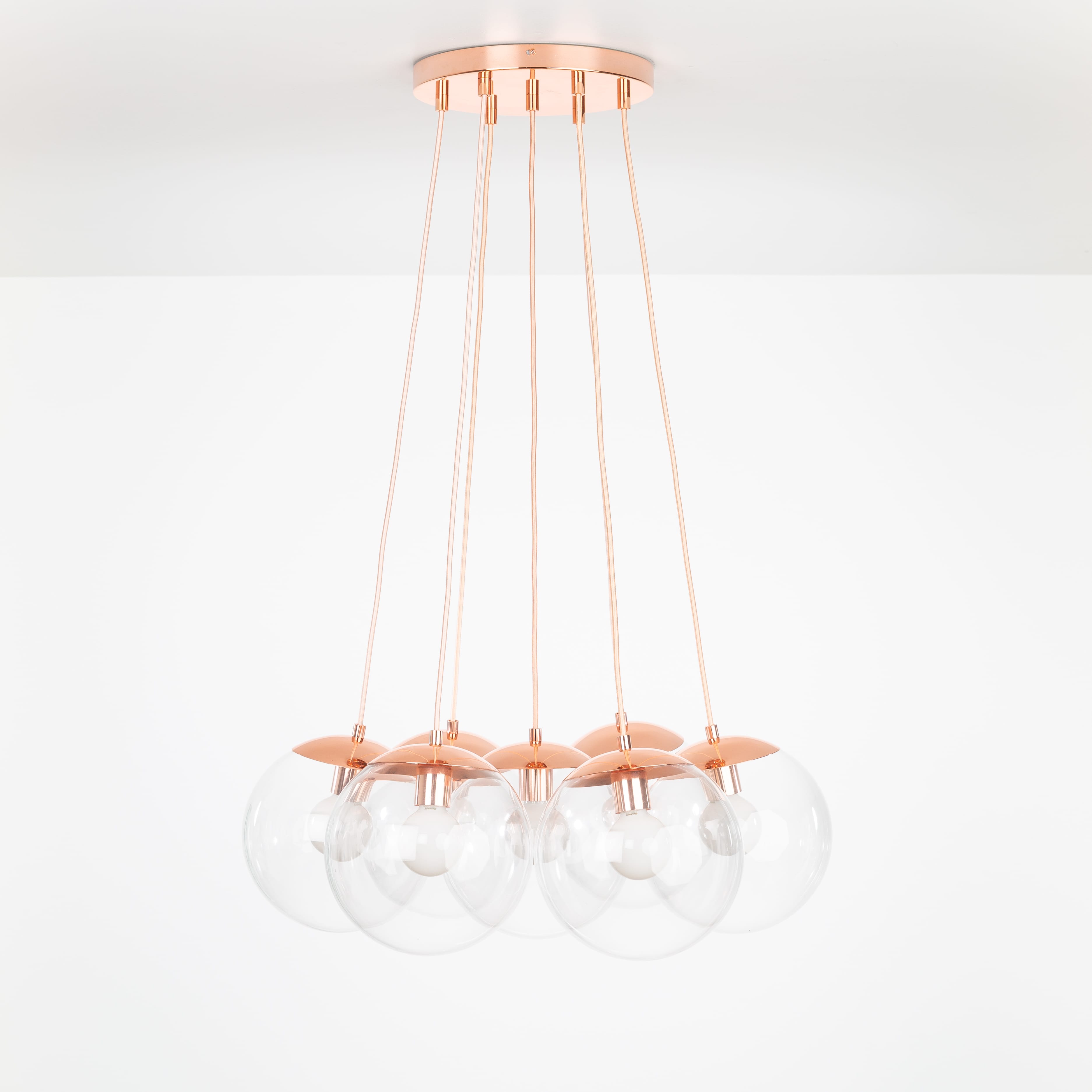Mod Globe Loop Multiport Chandelier - 10in – Color Cord Company