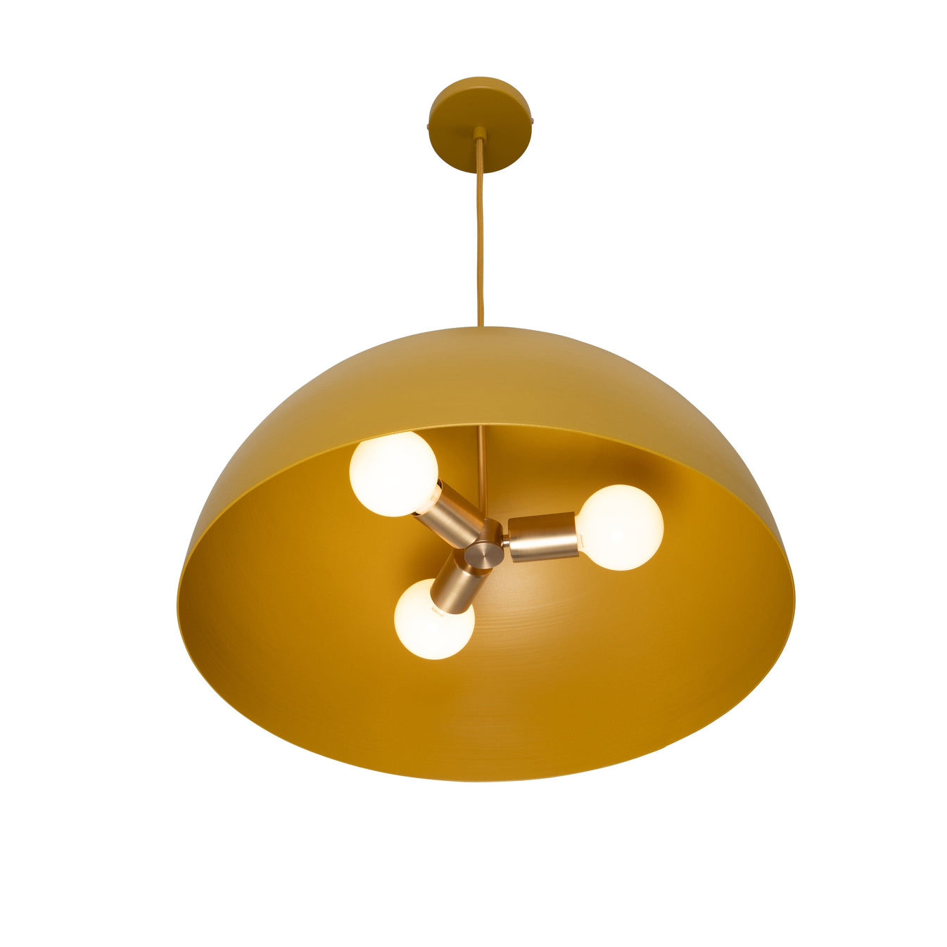Wazee Pendant Light | Handspun Metal Shade | Color Cord