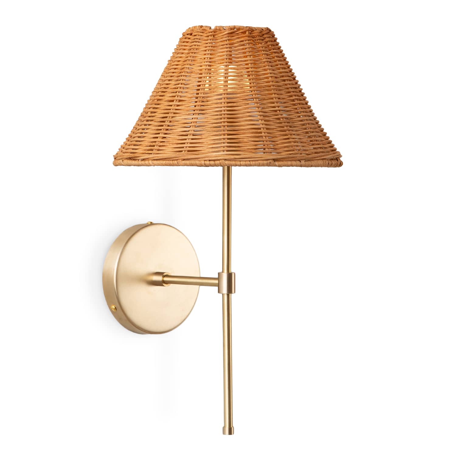 Slender Wall Sconce | Wicker Shade | Color Cord Company