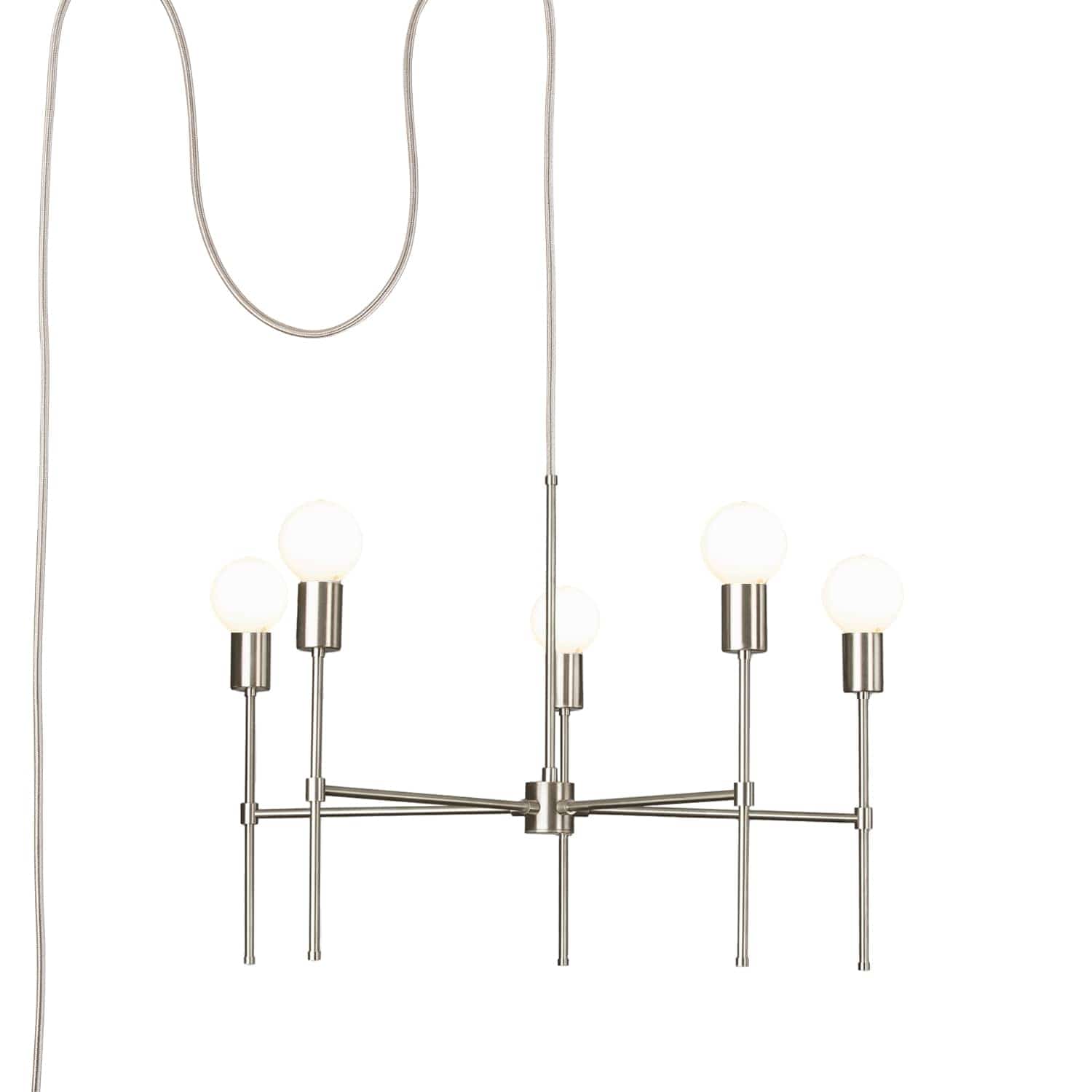 5-Arm Bend Chandelier | Shop Color Cord Company Today