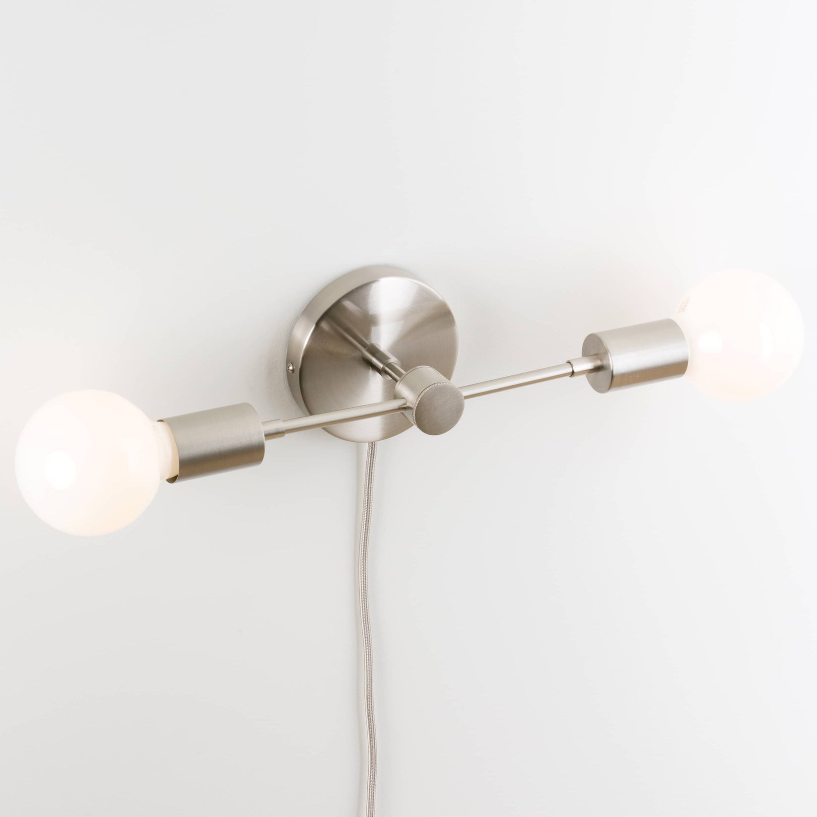 Double-Arm Duo Plug-in Sconce | Shop Plug-In Light Fixtures – Color ...