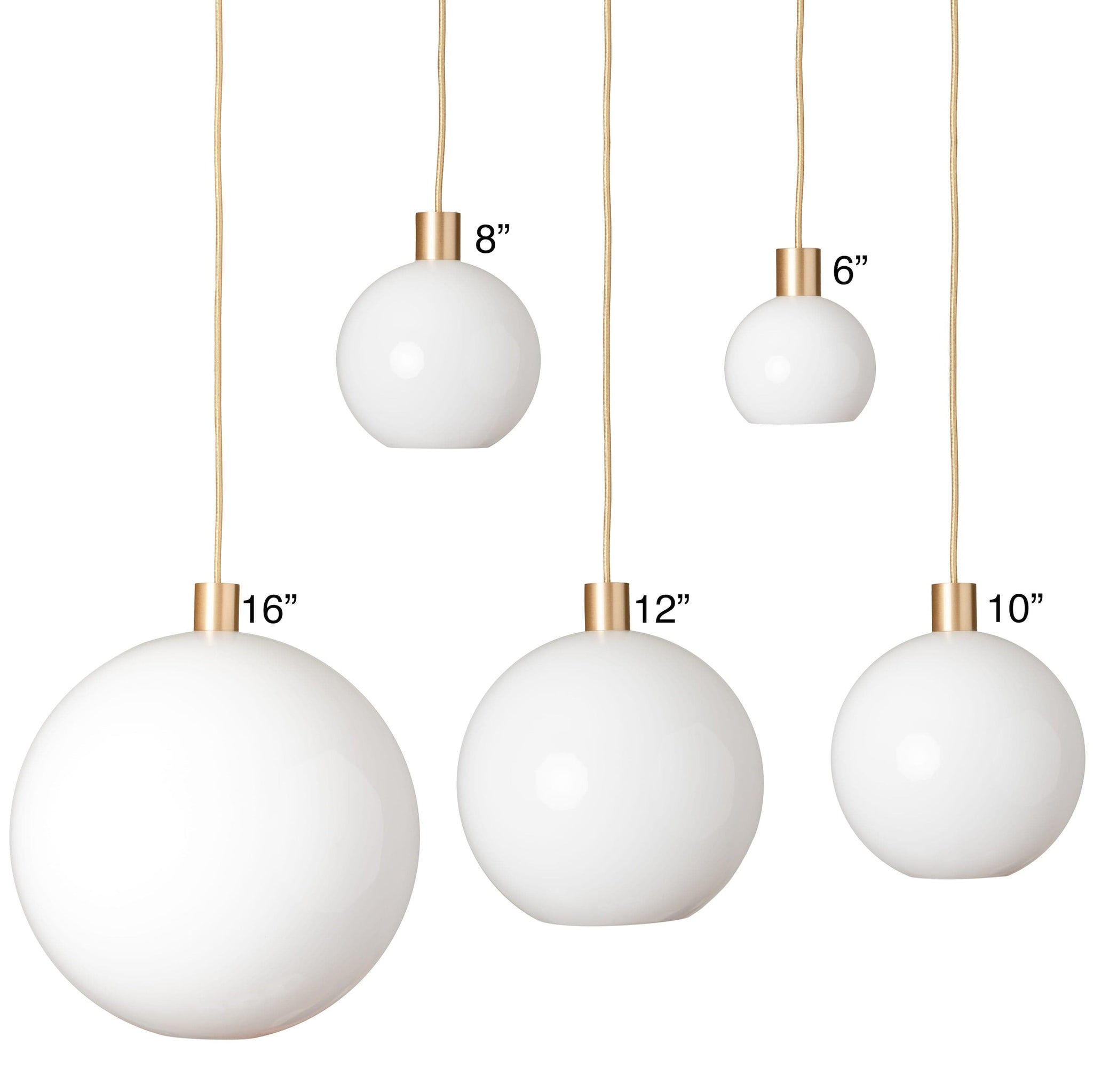 16-Inch Acrylic Globe Lampshade | Shop Color Cord Company