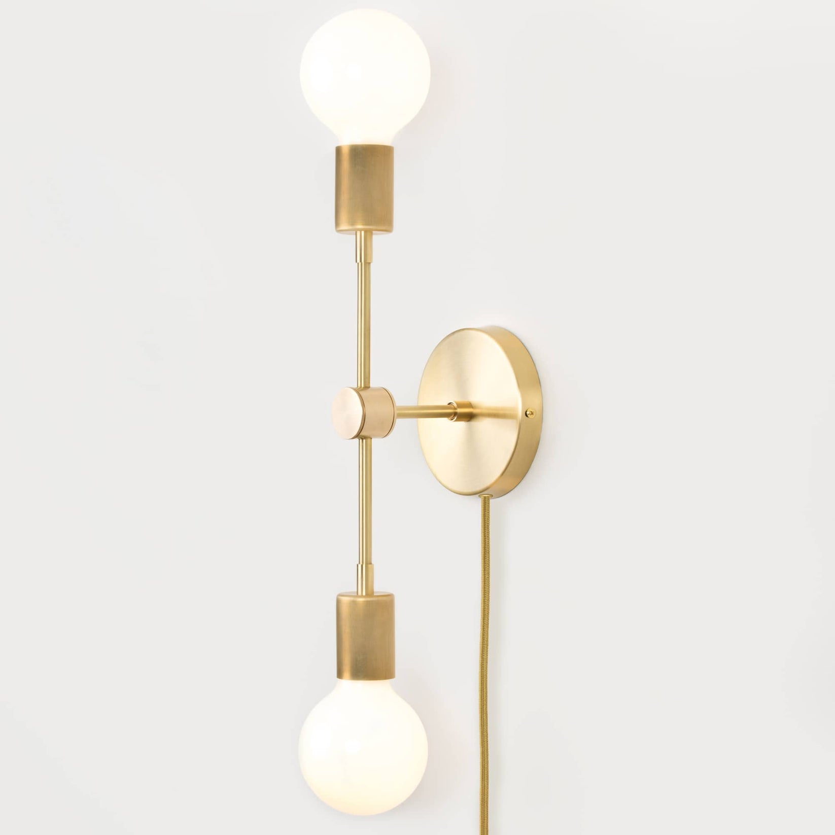 Double-Arm Duo Plug-in Sconce | Shop Plug-In Light Fixtures – Color ...