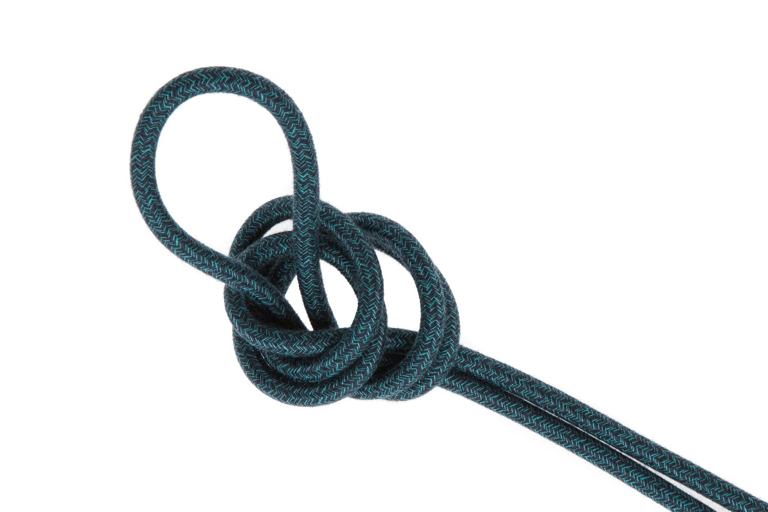 Cloth Covered Wire 18g, Aqua Mini Tweed | Color Cord Company