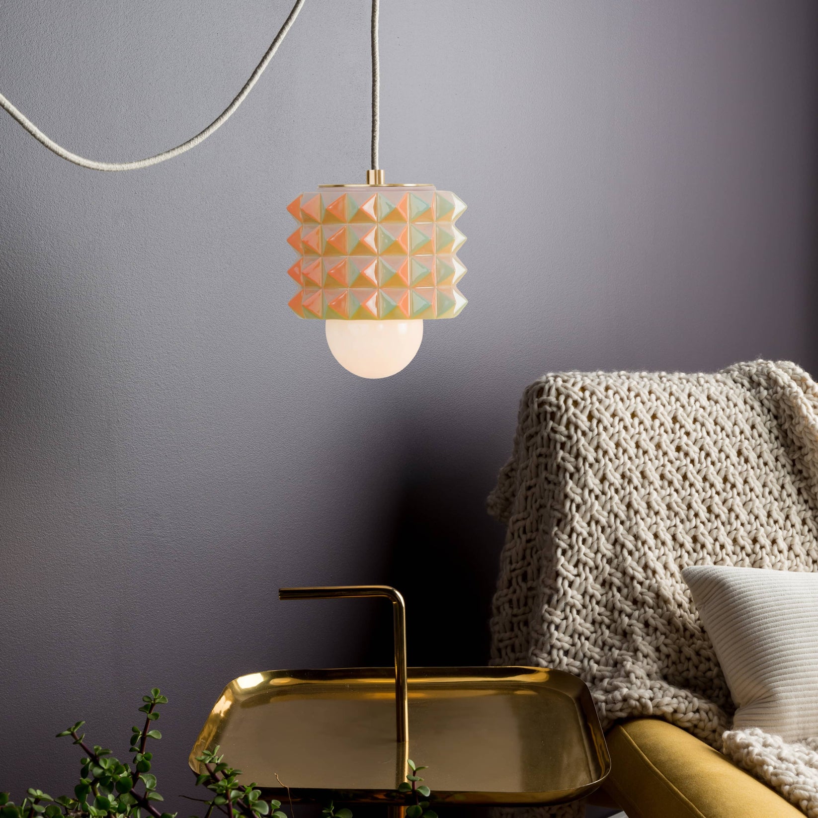 Prism Pendant Light | Plug-In | Shop Color Cord Company
