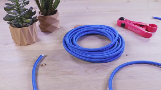 Cloth Covered WIre - Electric Blue – Color Cord Company