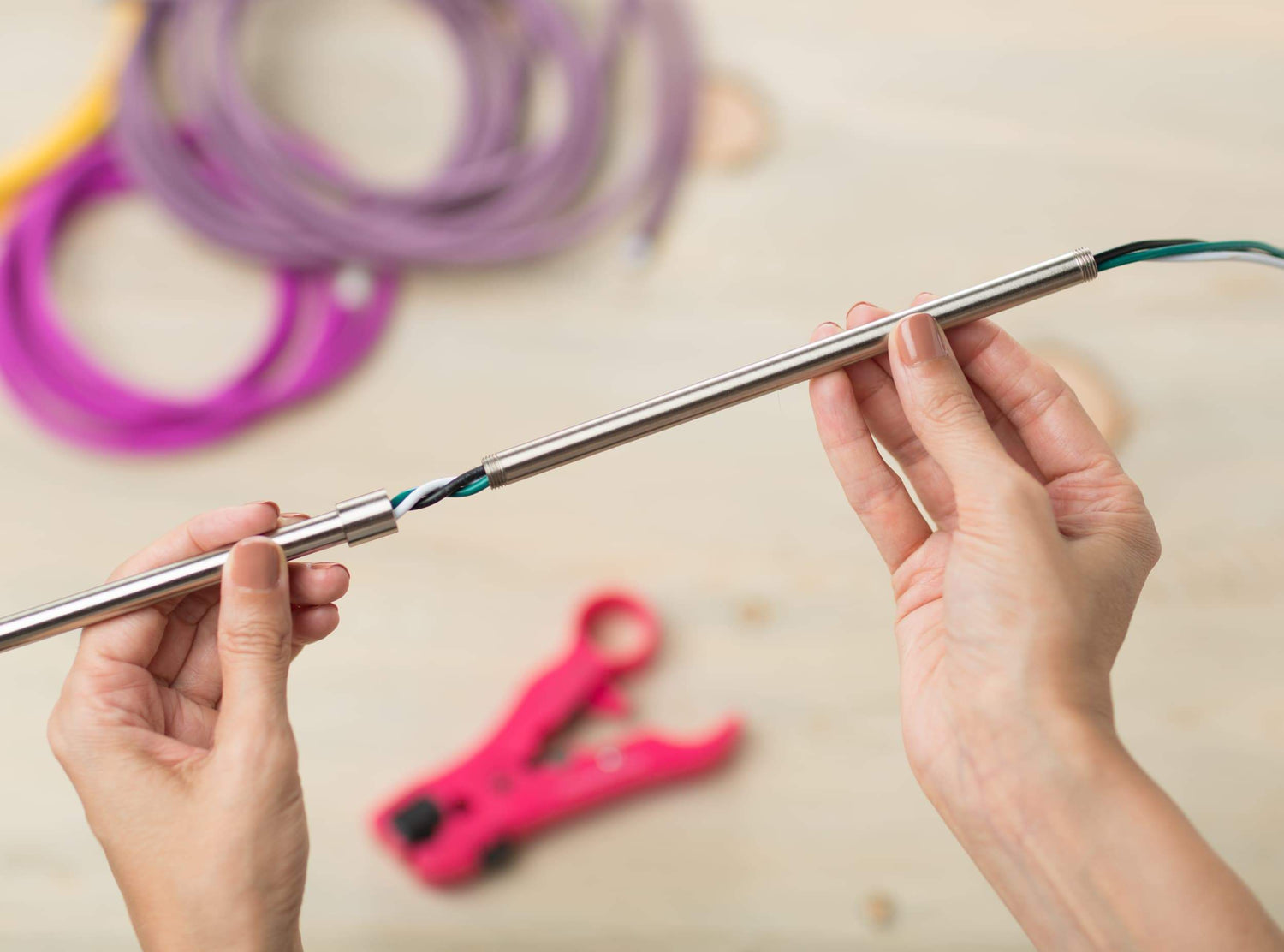 Lamp Rods | Shop ⅛ IPS Threaded Lamp Pipe | Color Cord Co.