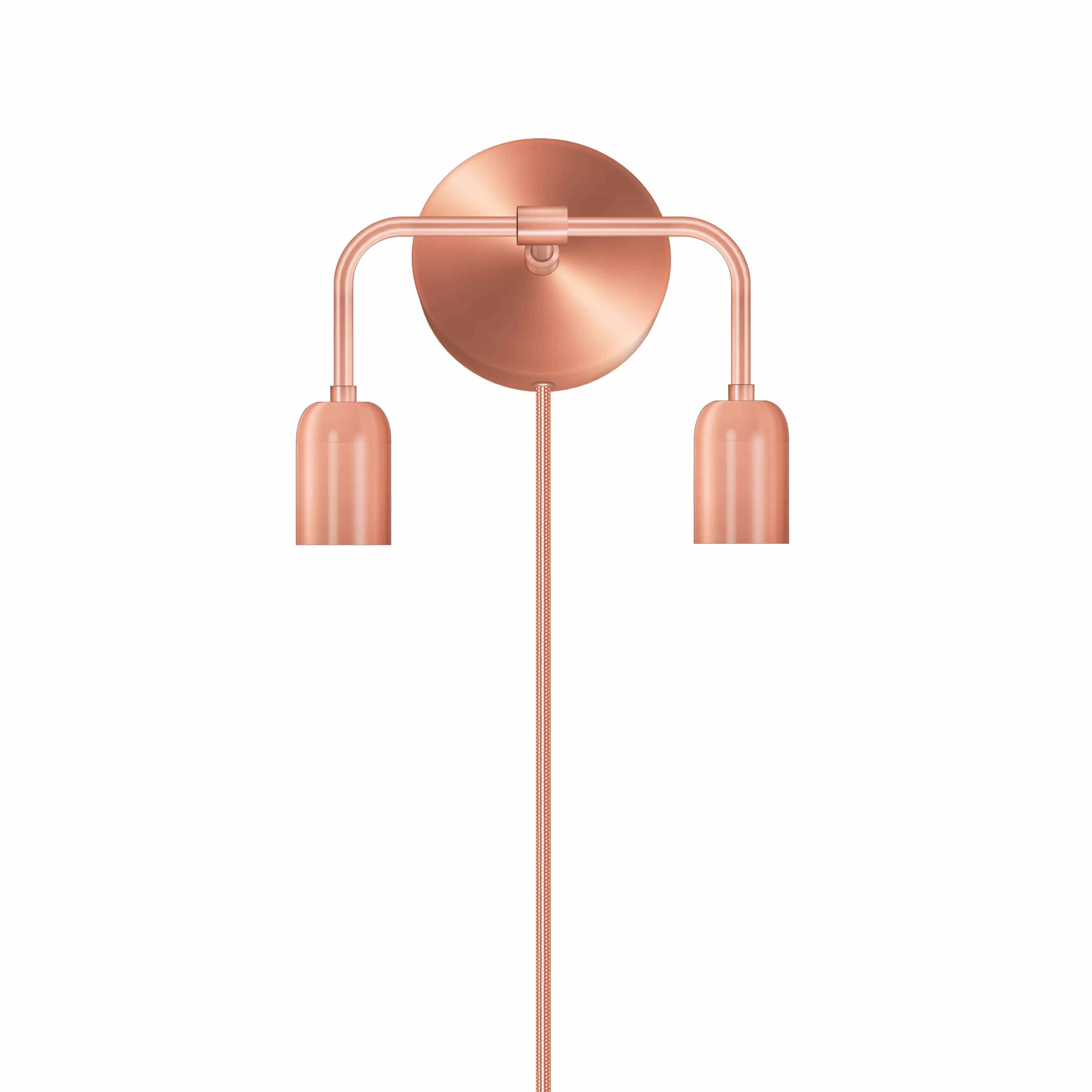 Two-Arm Wall Sconce | Shop Our Bend Duo Plug-In Sconce – Color Cord Company