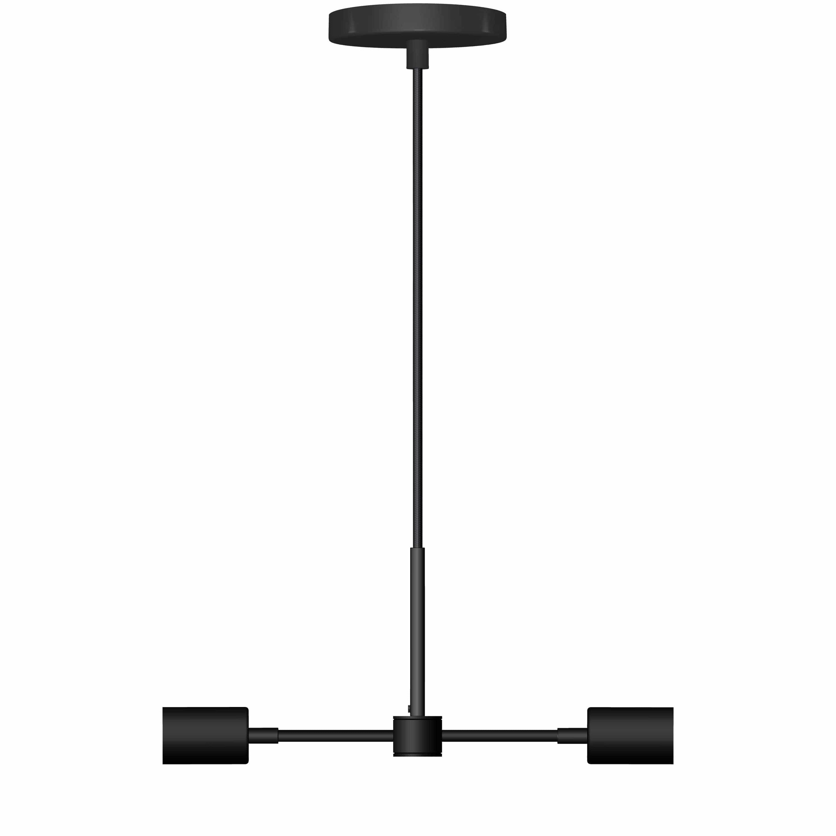 Dual Pendant Lights | Small Duo Pendant Light | Black Finish – Color ...