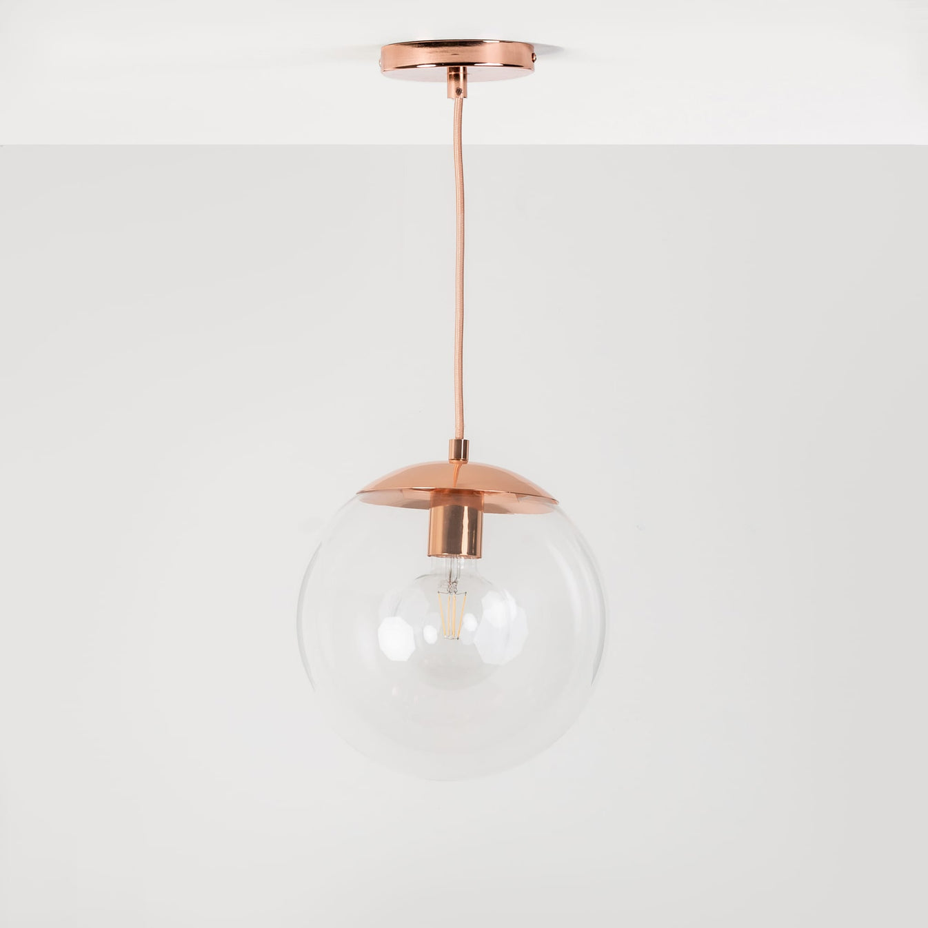 Globe Ceiling Light Fixture | Mod Style | Color Cord Company