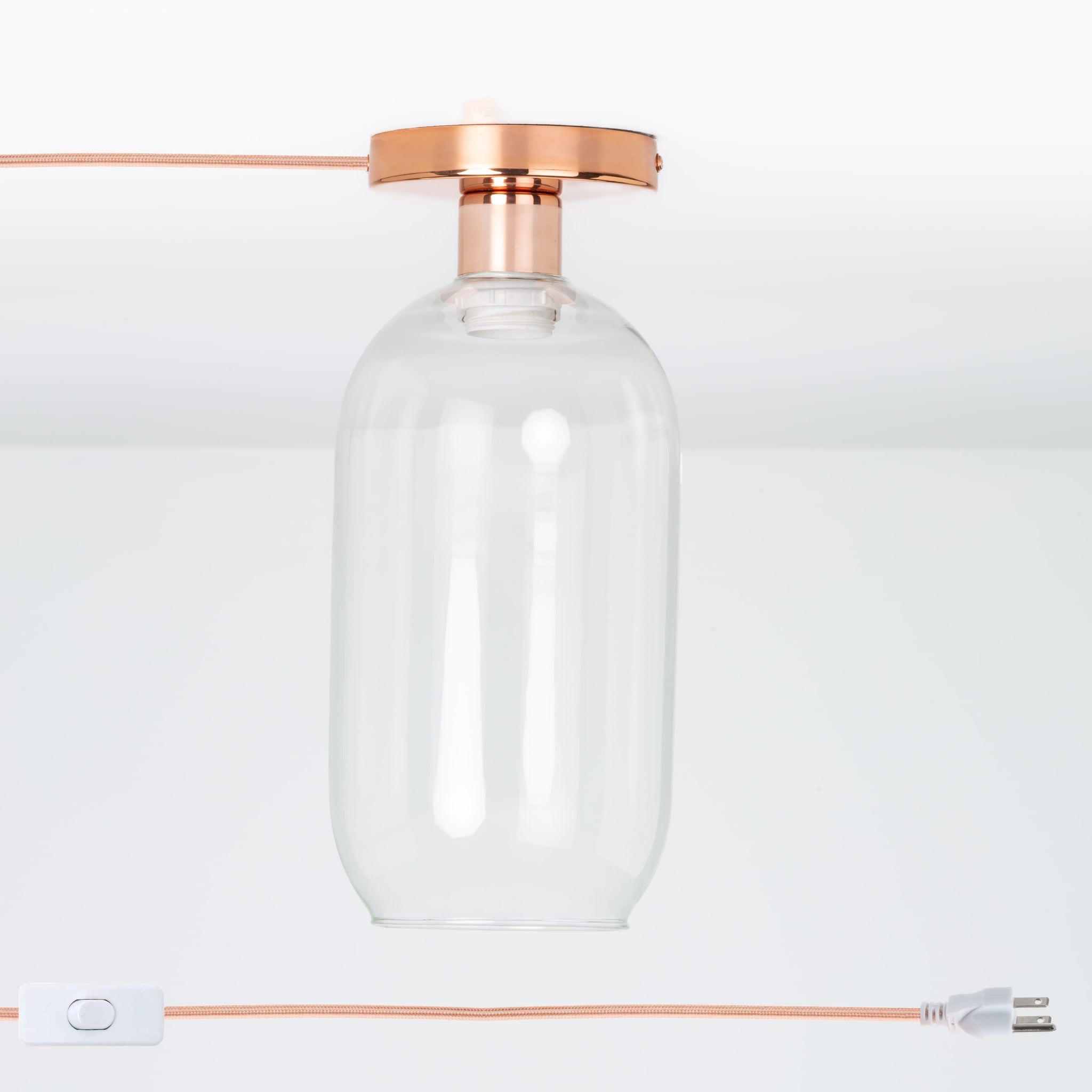 Button Light Flush Mount Fixture | Shop Color Cord Company