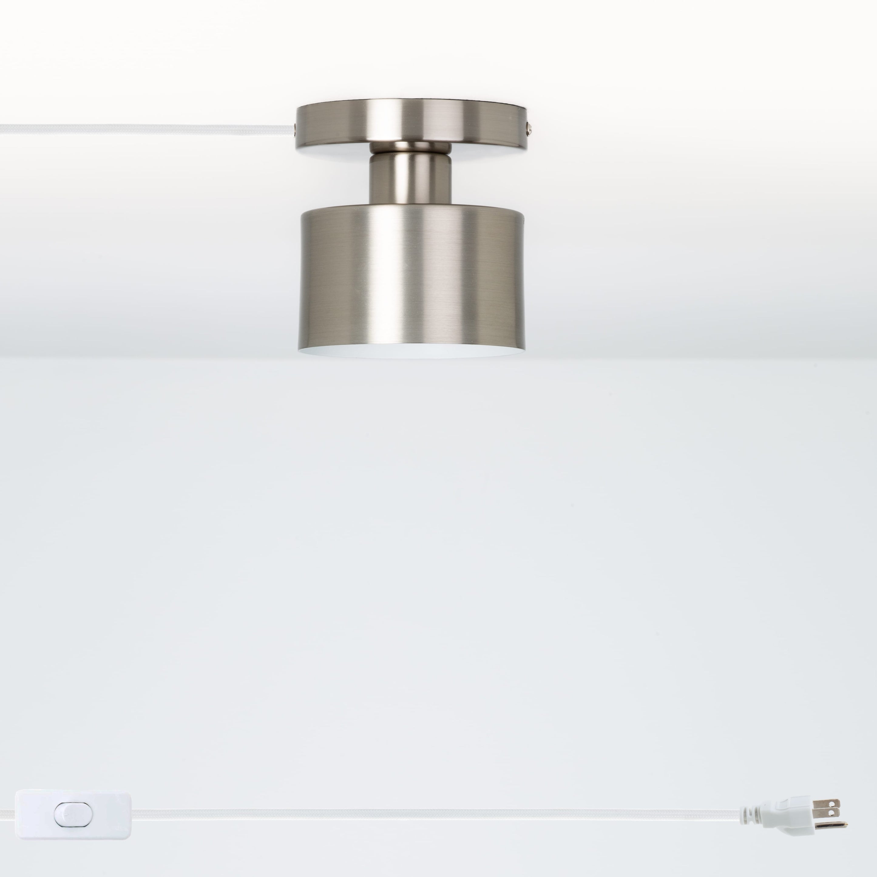 Flush Plug-In Ceiling Light | Shop Color Cord Company