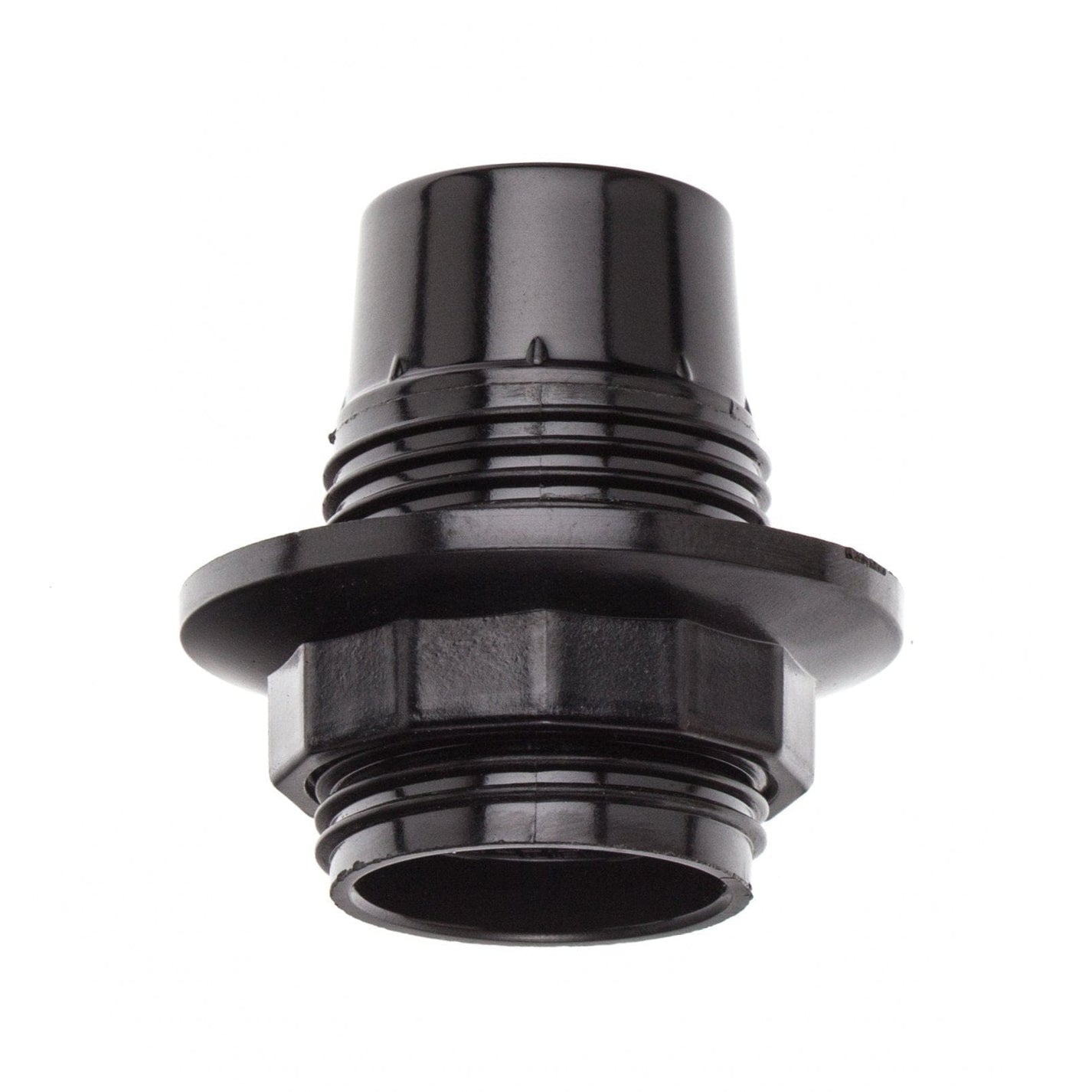 E12 Shade Ready Socket Extended Threads - Black – Color Cord Company