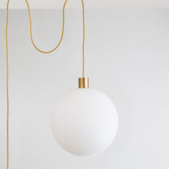 Globe Light Plug-In | 12-Inch Shade | Color Cord Company