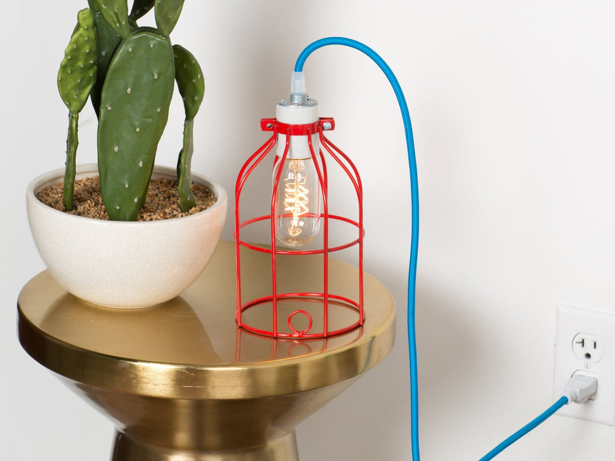 Metal Light Bulb Cage | Industrial-Chic Light Bulb Cages – Color Cord ...
