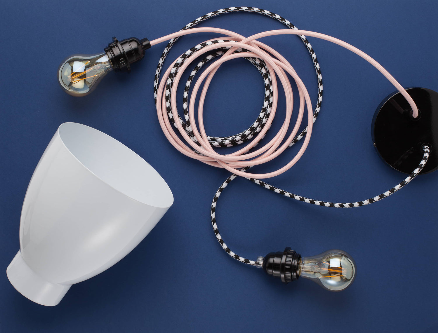 2 Port Hanging Lamp Canopy | Design Your Own Lighting – Color Cord Company