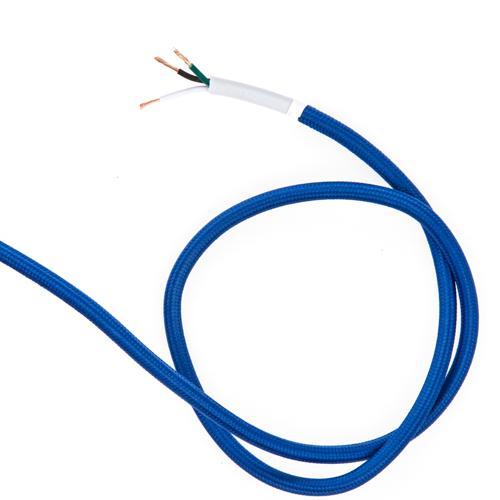 Cloth Covered Wire - Cobalt Blue