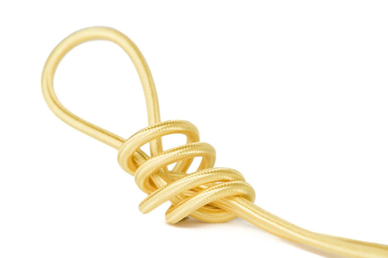 Cloth Covered Electrical Wire - Yellow Gold