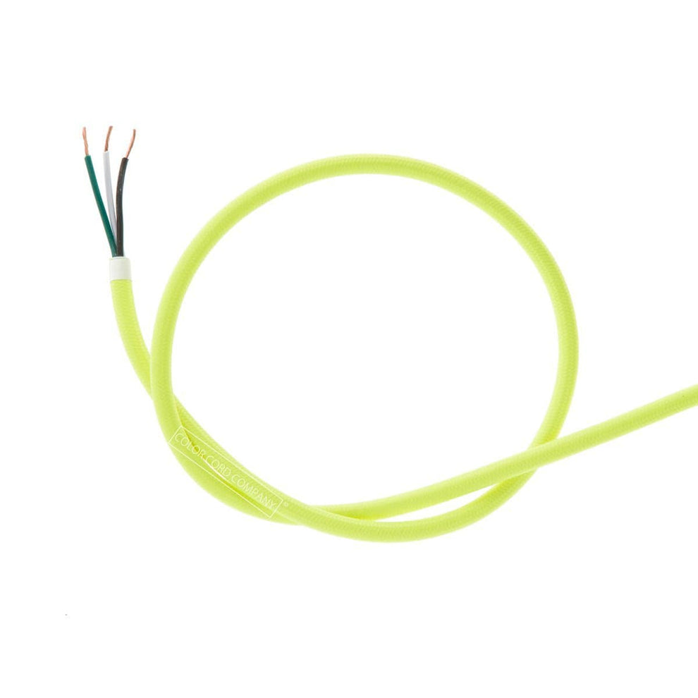 Cloth Covered Wire - Neon Yellow – Color Cord Company