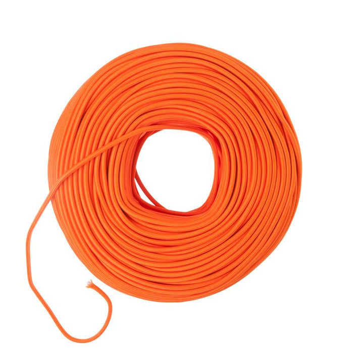 Cloth Covered Electrical Wire - Orange – Color Cord Company