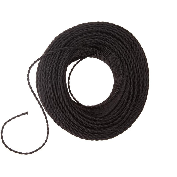 DIY Twisted Pair Wire by the Foot - Black – Color Cord Company