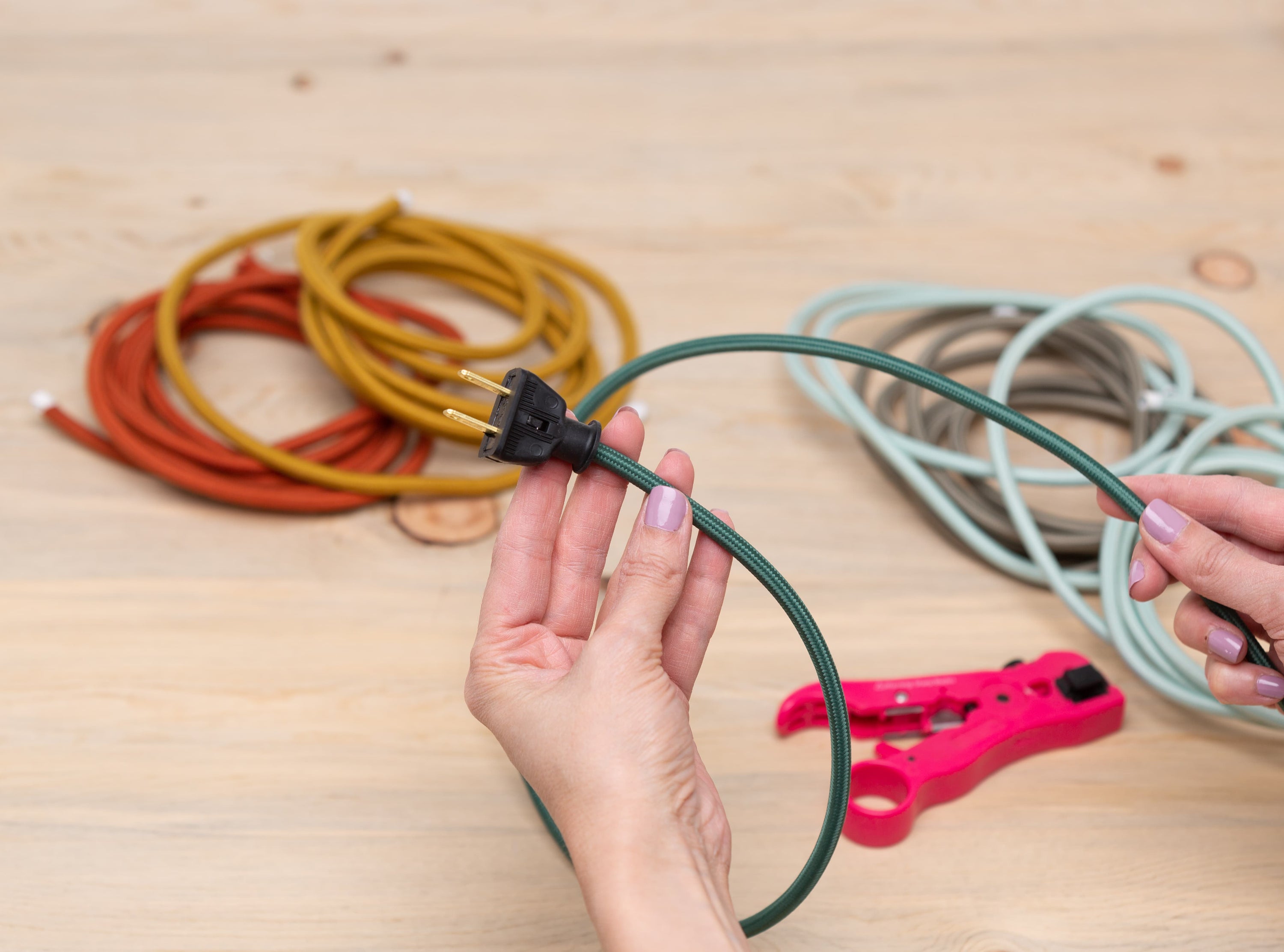 Plug End | 2-Prong Plug | Rubber Plug | Color Cord Company