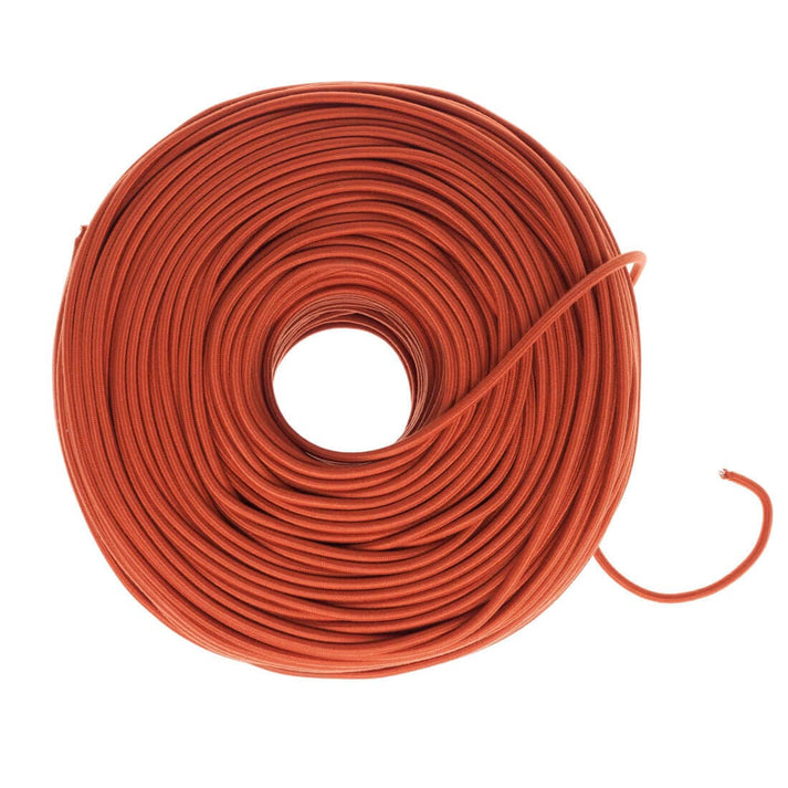 Cloth Covered Wire 18g, Rust (Cotton) | Color Cord Company