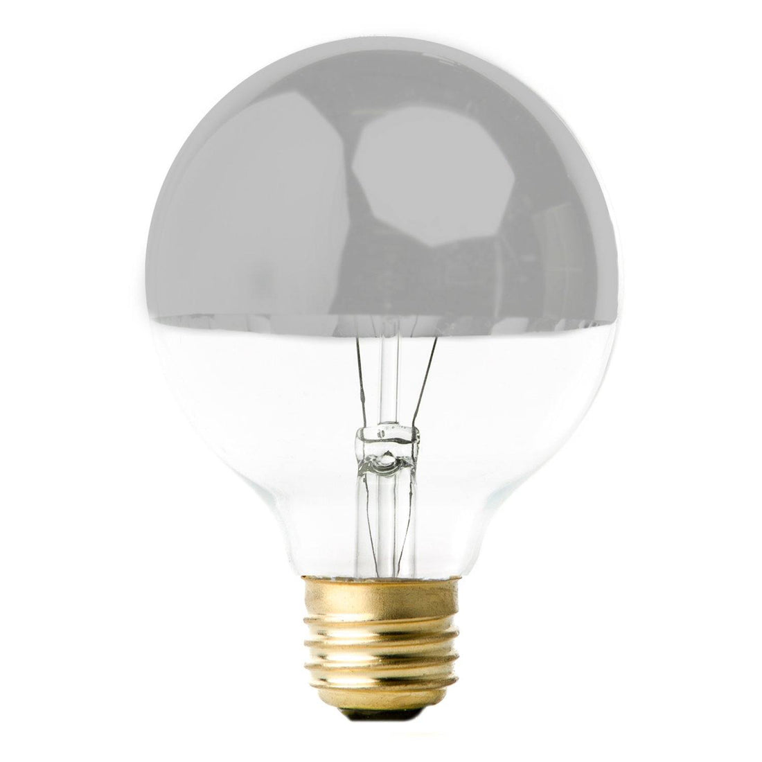 Silver Mirrored Globe Bulb – Color Cord Company