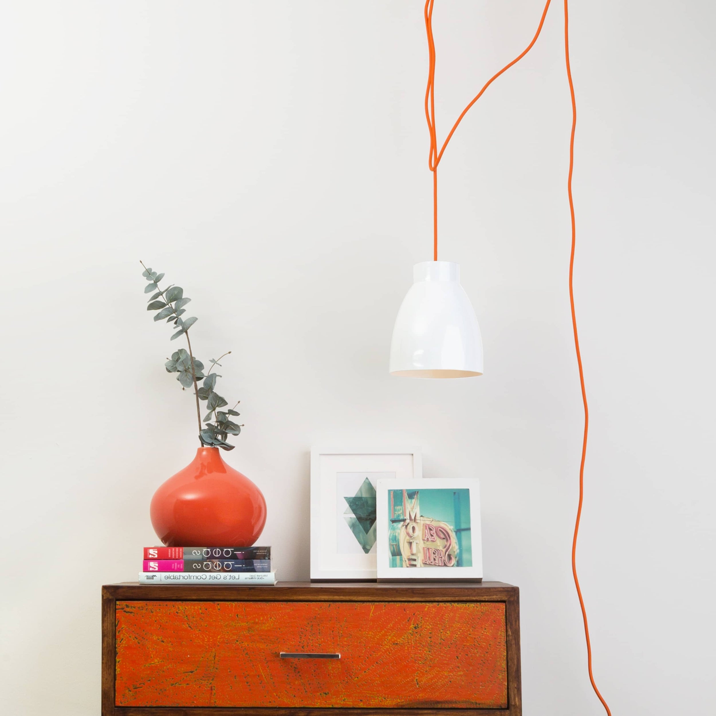 Cloth Covered Electrical Wire - Orange – Color Cord Company