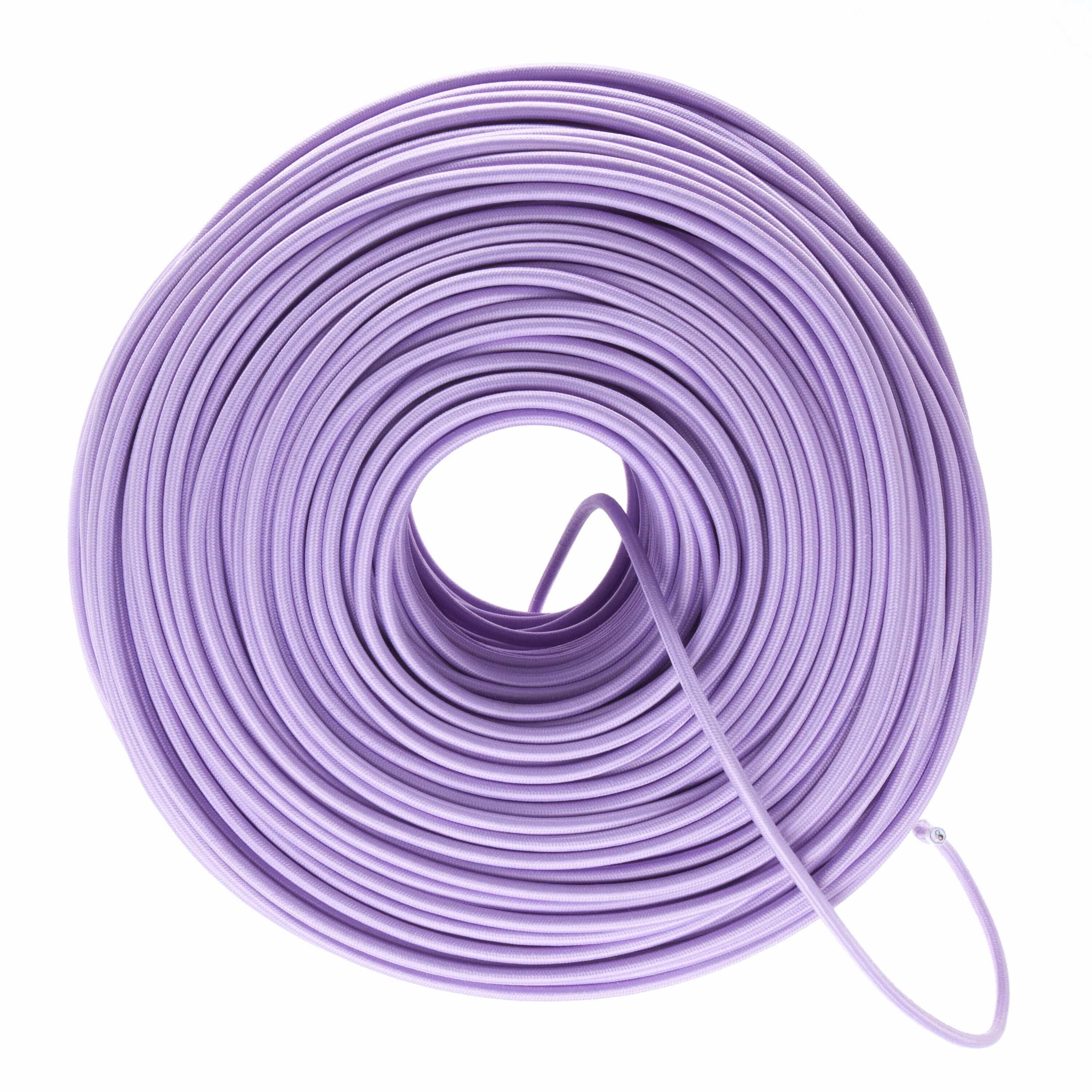 DIY Fabric Wire by the Foot - Lilac – Color Cord Company
